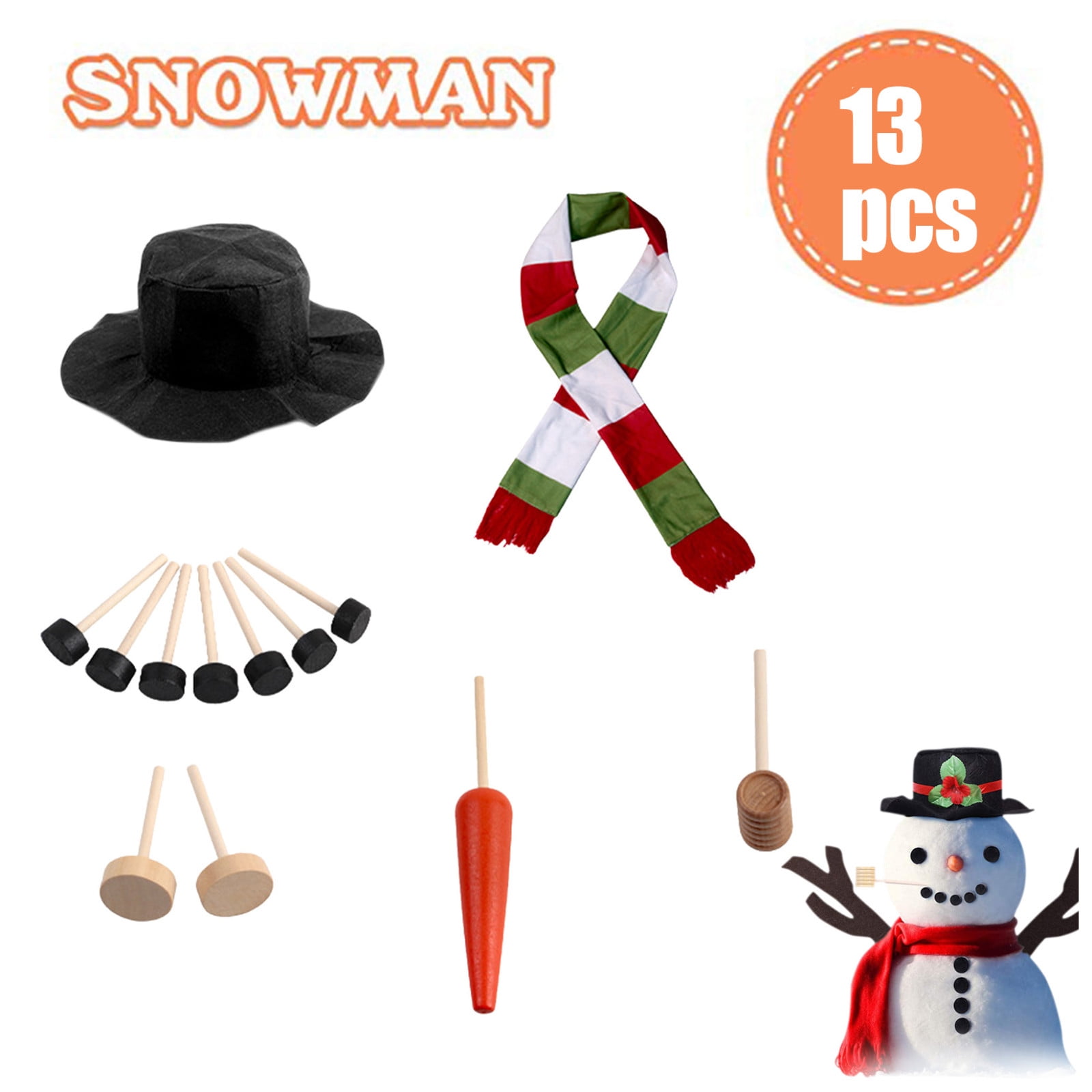 Christmas Snowman Decorating Making Kit Outdoor Fun Christmas Winter ...