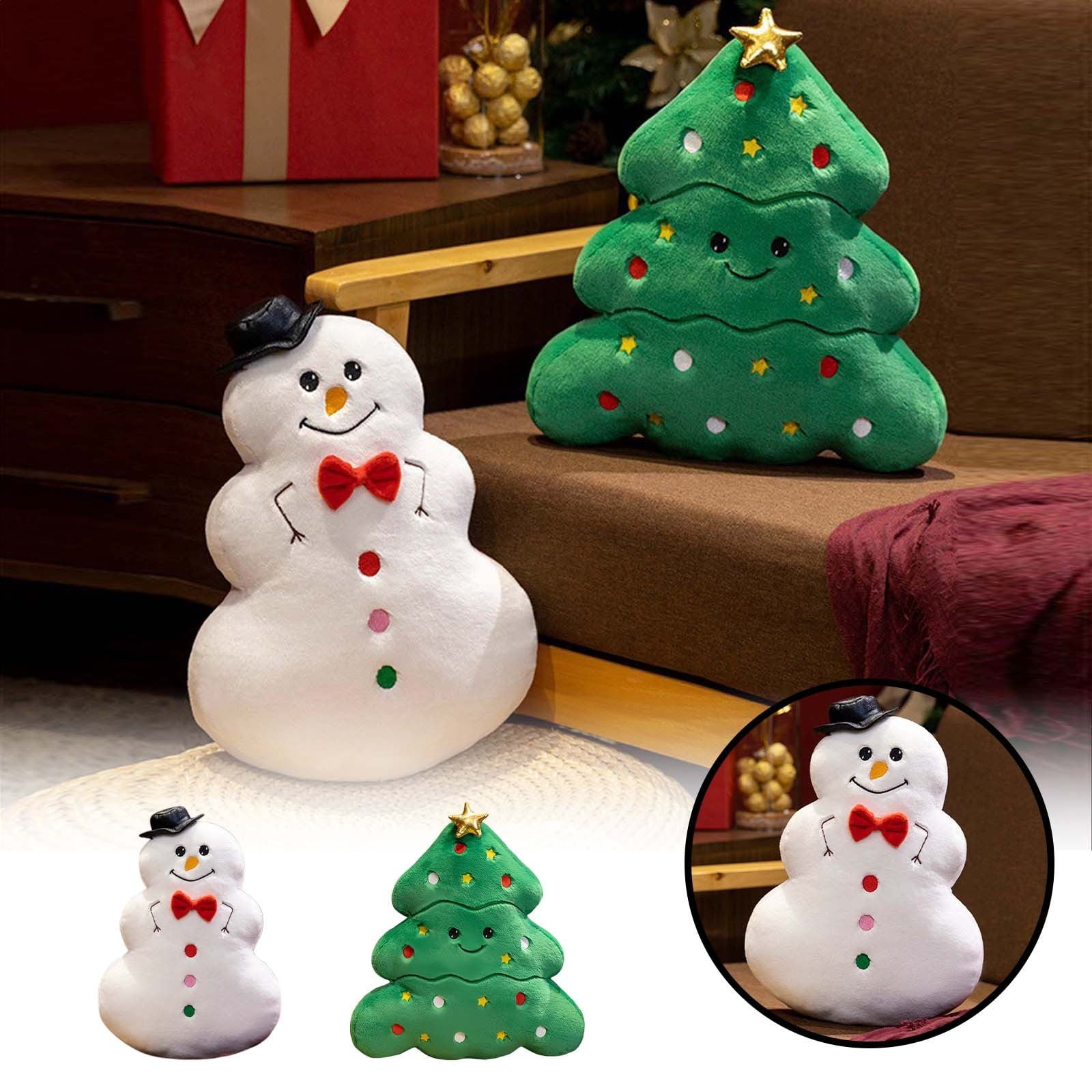 Christmas Snowman Pillow Decorative, Cute Winter Xmas Decorations ...