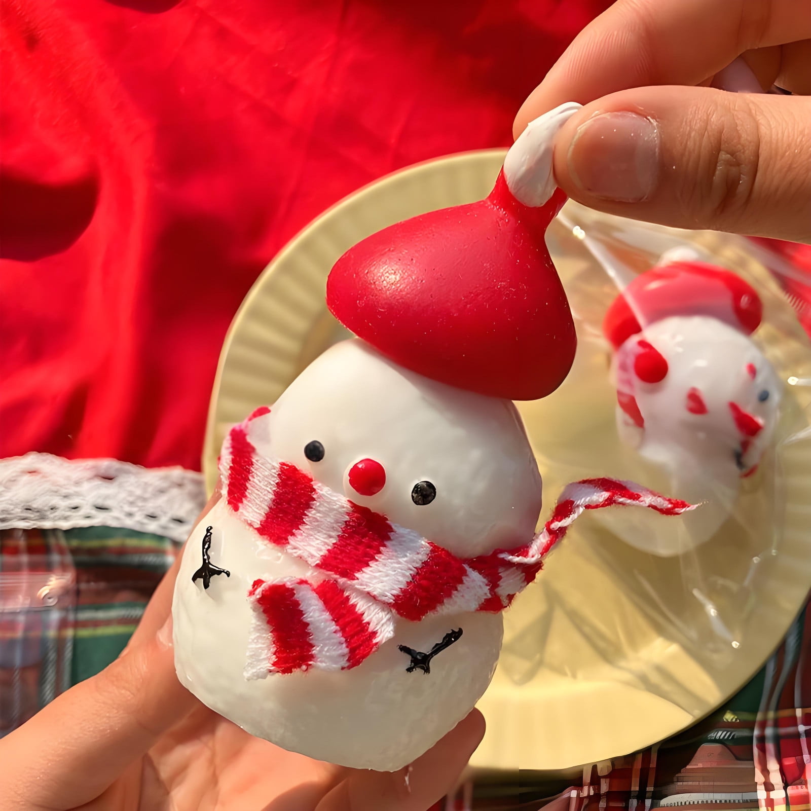 Christmas Snowman Plush Toys - 4 Inch Snowman Stuffed Animal Toy with ...