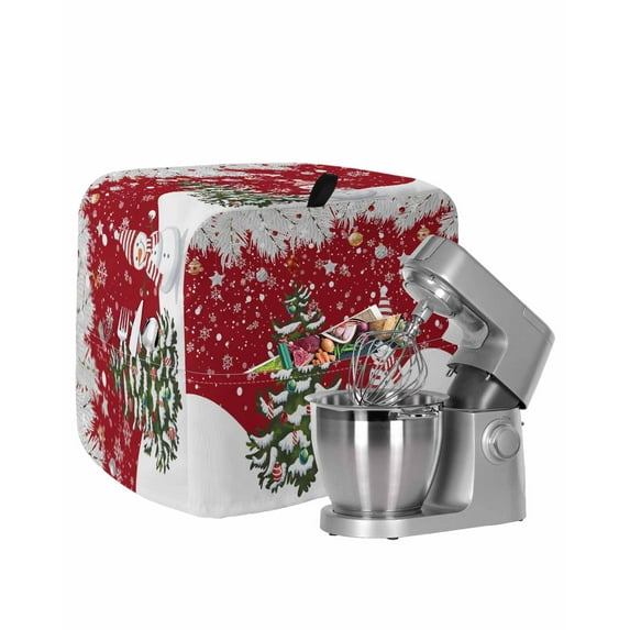 Christmas Snowman Stand Mixer Dust Cover with Storage Pocket & Handles ...