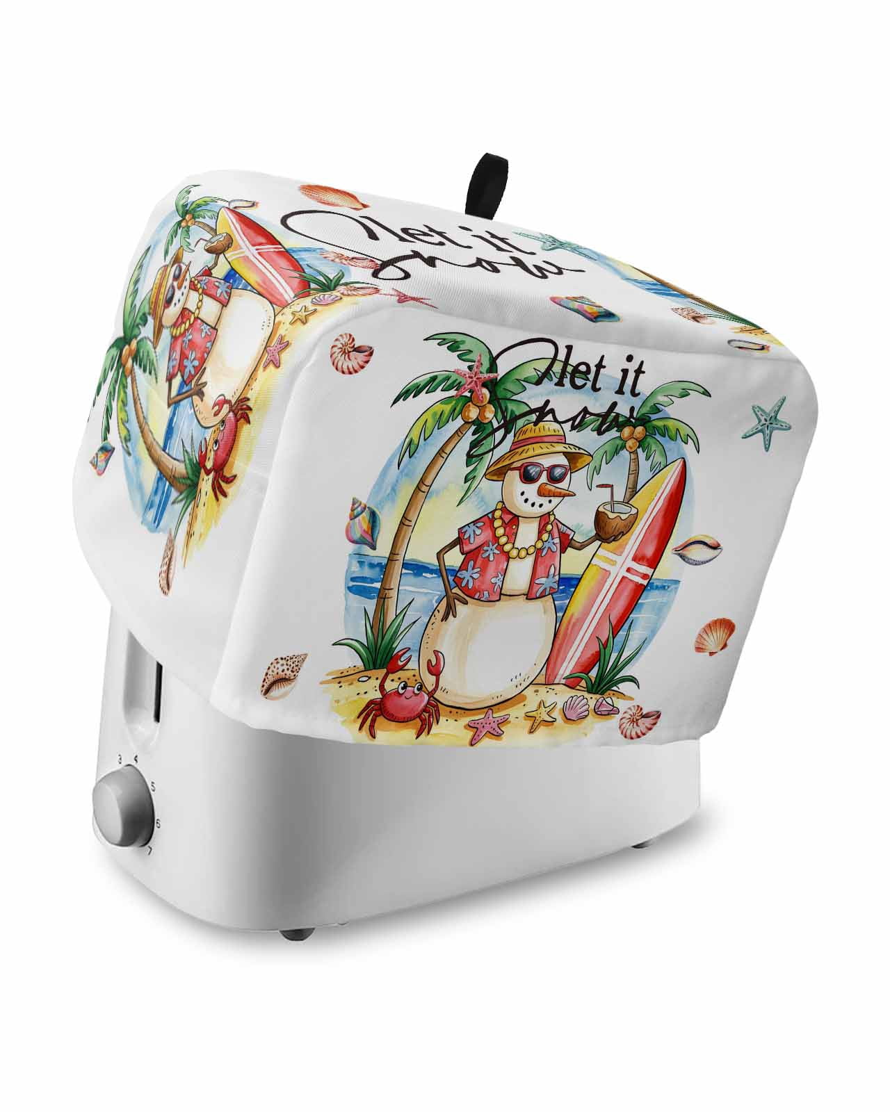 Christmas Snowman Toaster Cover 4 Slice, Large Kitchen Appliance Covers ...