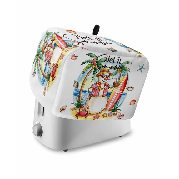 Christmas Snowman Toaster Cover 4 Slice, Large Kitchen Appliance Covers ...