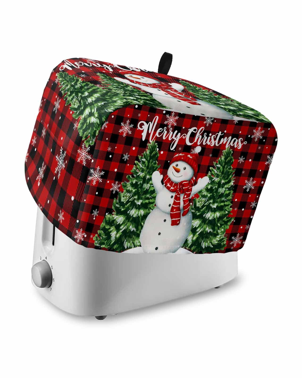Christmas Snowman Toaster Cover 4 Slice, Large Kitchen Appliance Covers ...