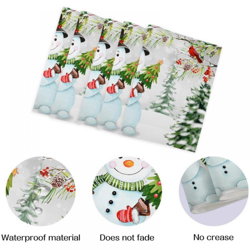 Christmas Snowman, Truck, Gnome Placemats Set Of 4 Merry Christmas ...