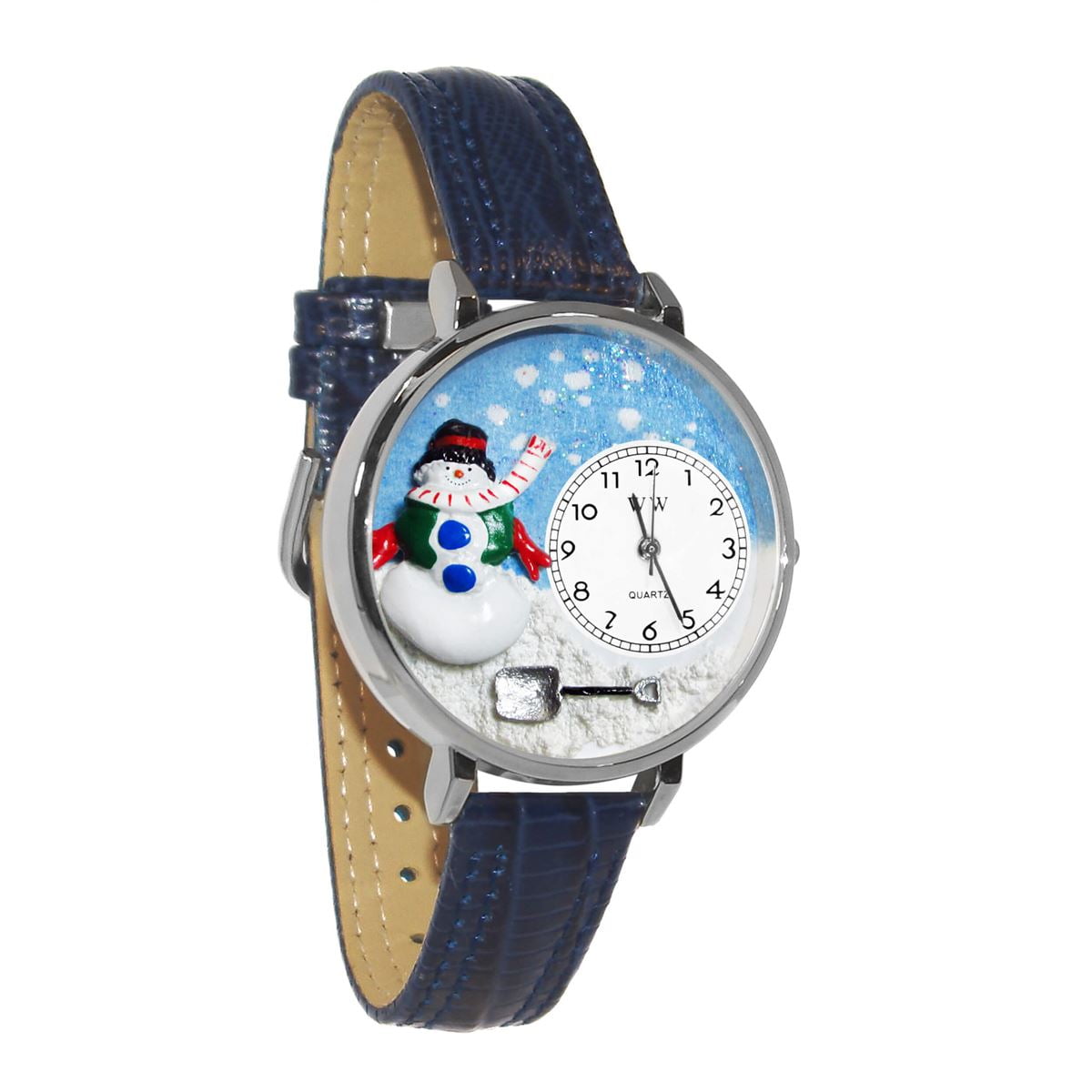 Christmas Snowman Watch in Silver (Large) - Walmart.com