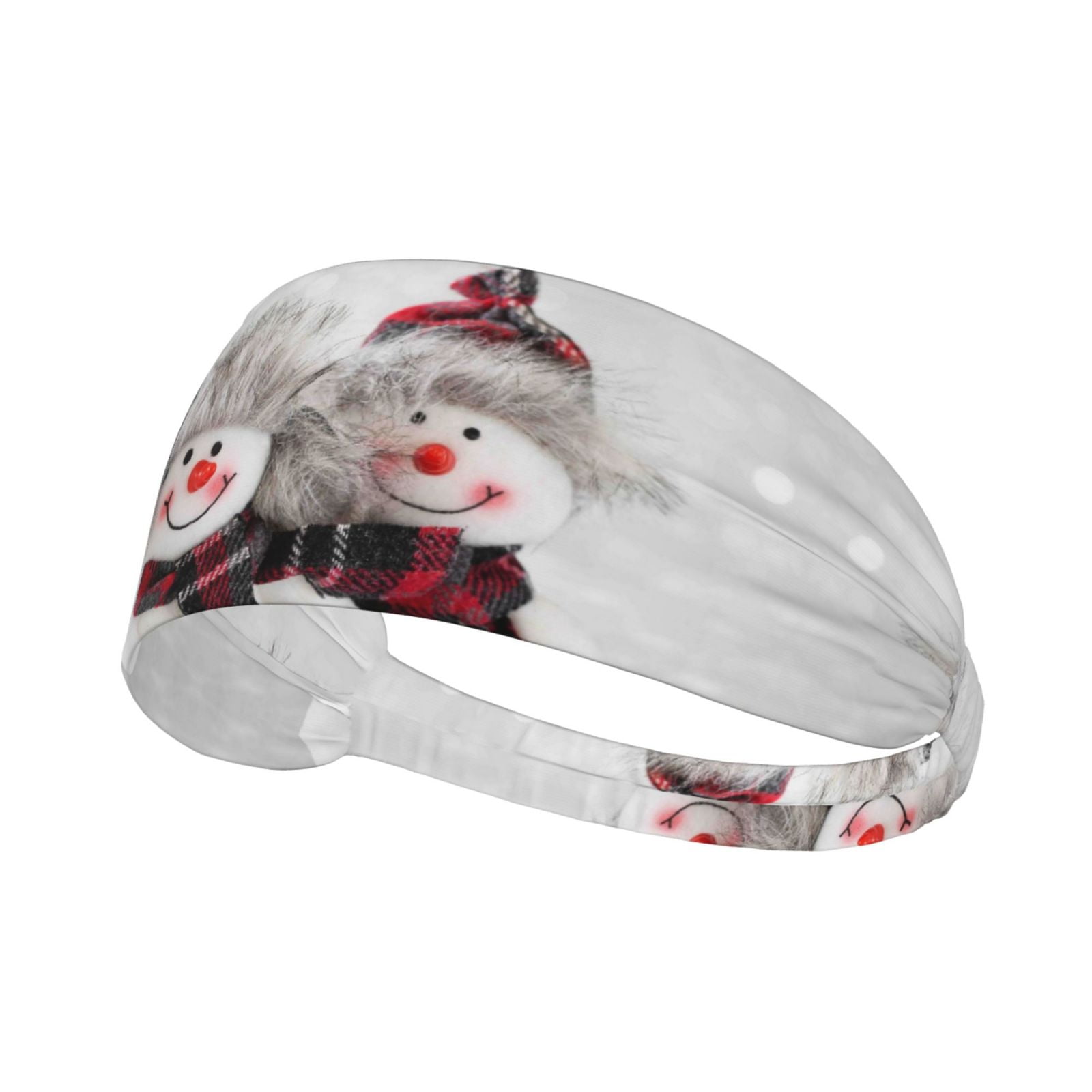 Christmas Snowman With Hat Sweat Band Sports Headbands for Men & Women ...