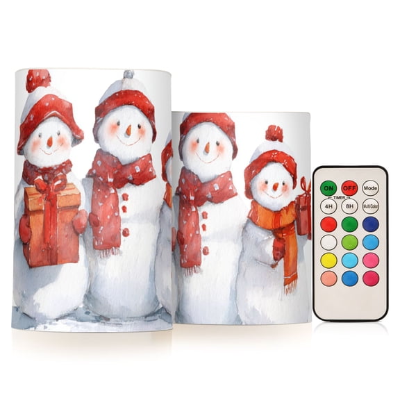 Snowman With Tea Light Decor
