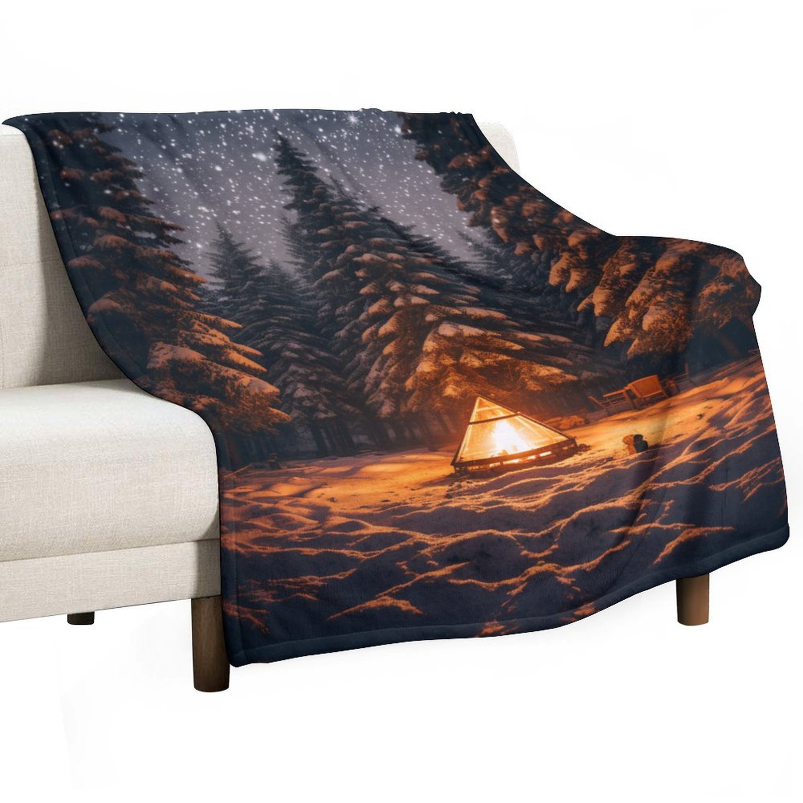 Christmas Snowmen Soft Print Blanket Throw Blankets Warm Cozy ...