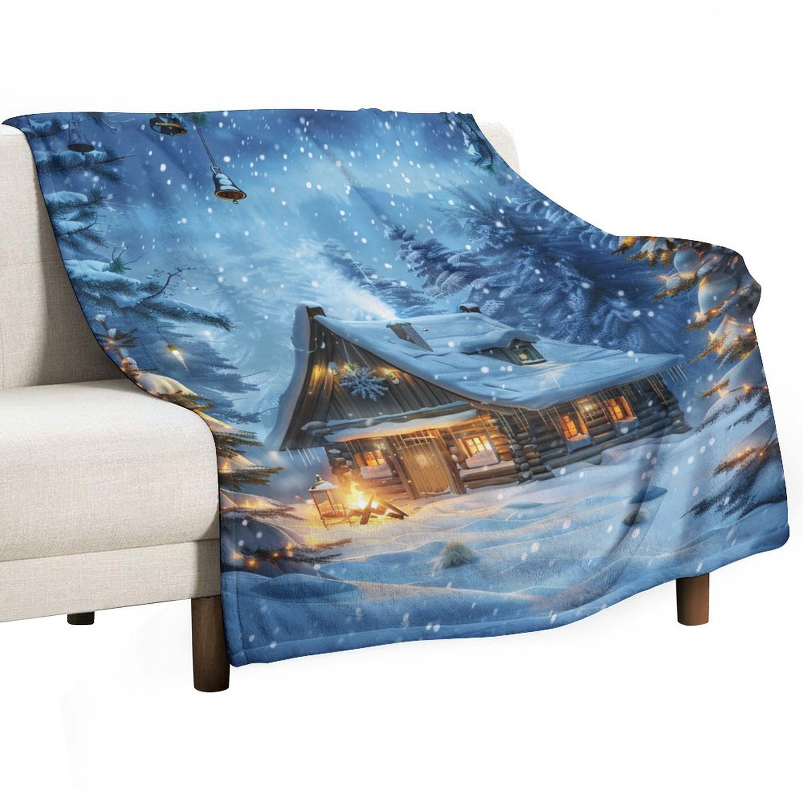 Christmas Snowmen Soft Print Blanket Throw Blankets Warm Cozy ...