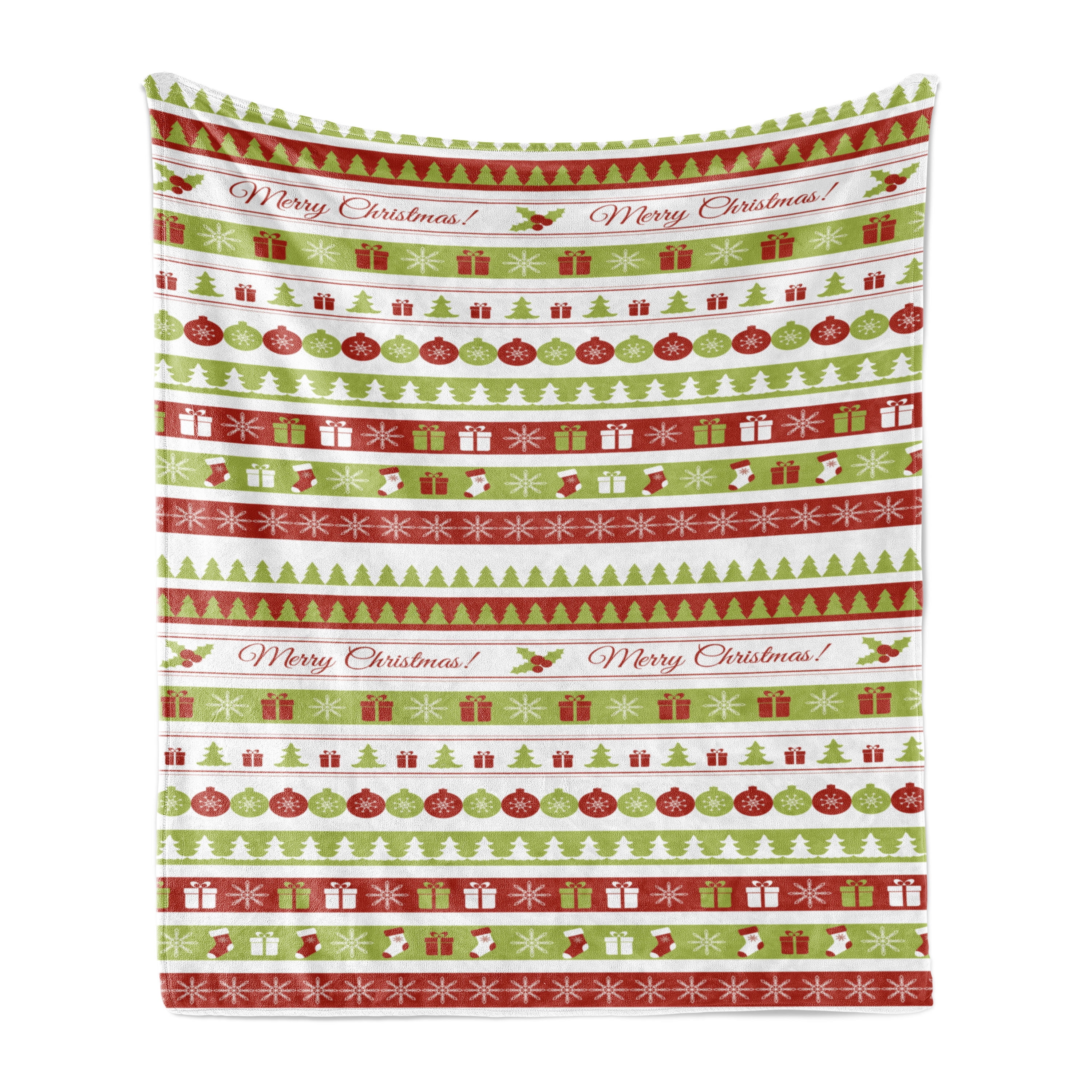 Christmas Soft Flannel Fleece Throw Blanket, Merry Christmas Words Xmas ...