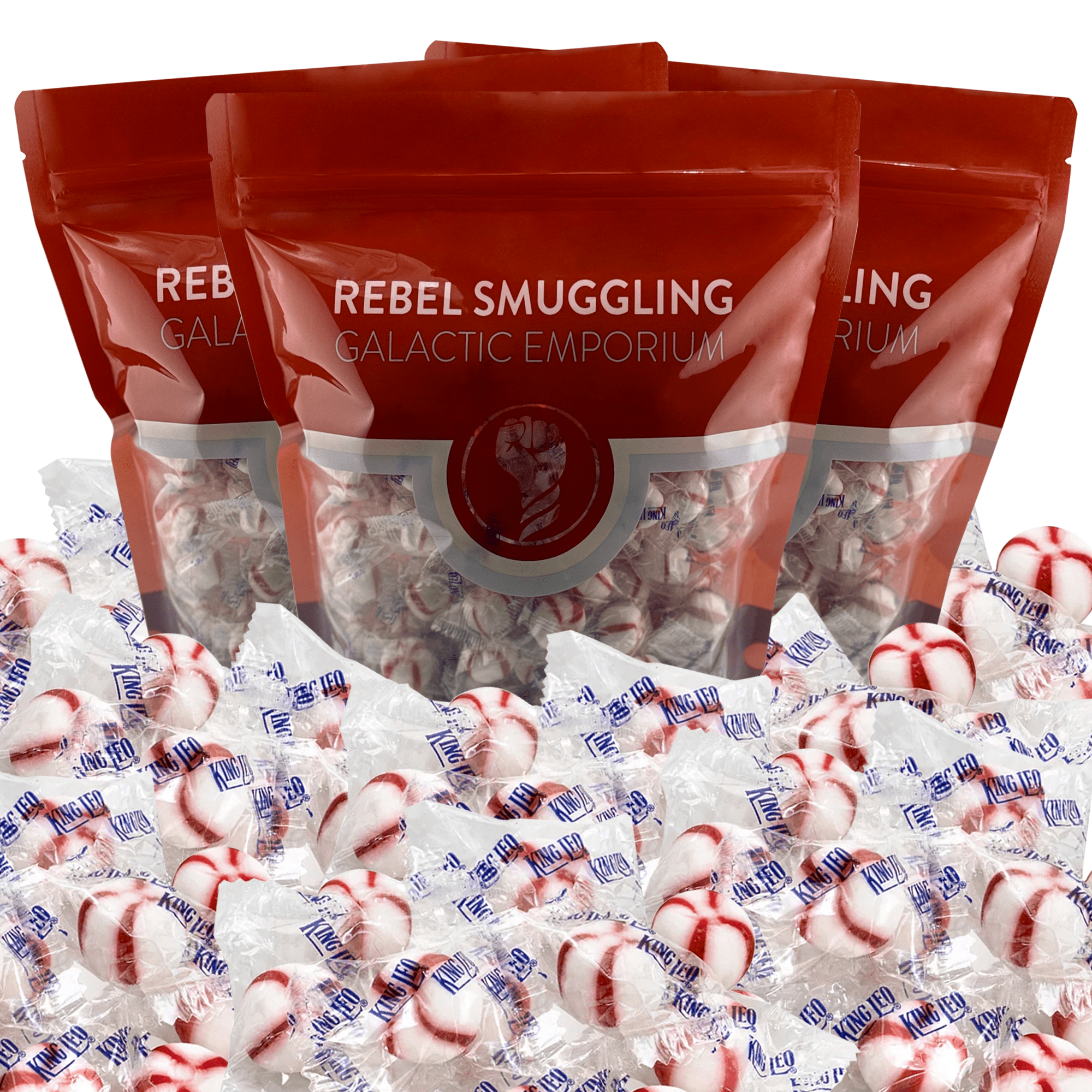 Christmas Soft Peppermint Puffs Candy Bulk 3 x 2lb Bags, Individually ...