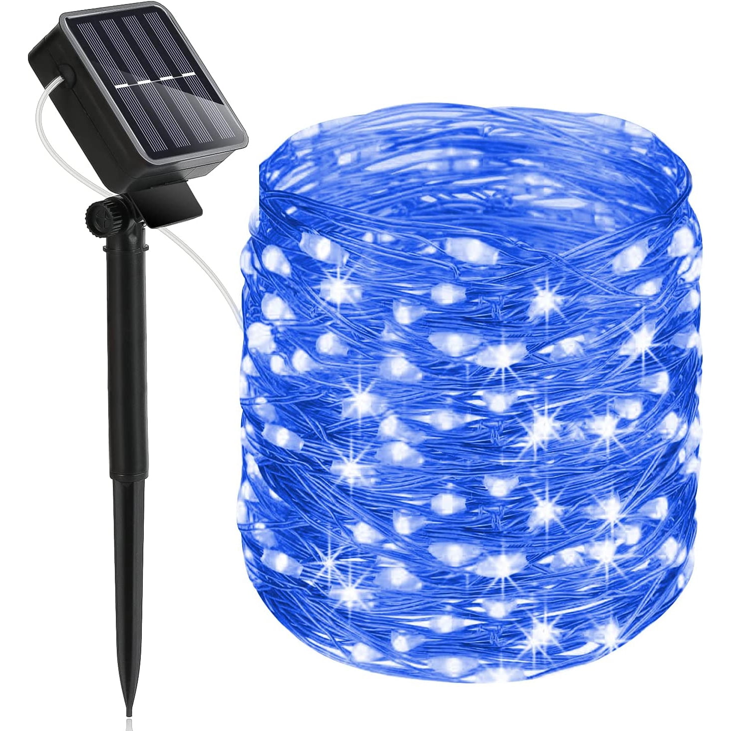 Christmas Solar Fairy String Lights Outdoor,40 FT 120 LED 8 Lighting ...