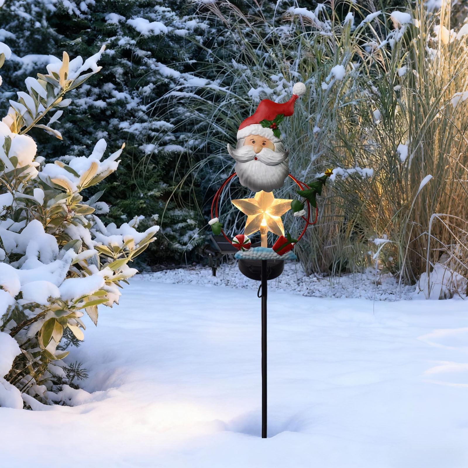 Christmas Solar Ground Lights LED Outdoor Solar Ground Inserted ...