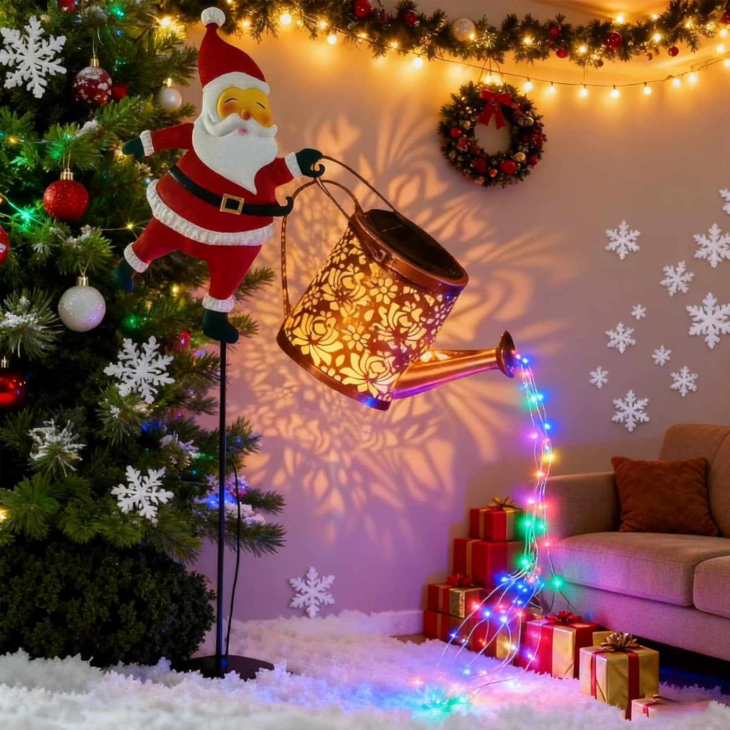 Christmas Solar Kettle Lights Garden Lawn Decorative Lights,Garden ...