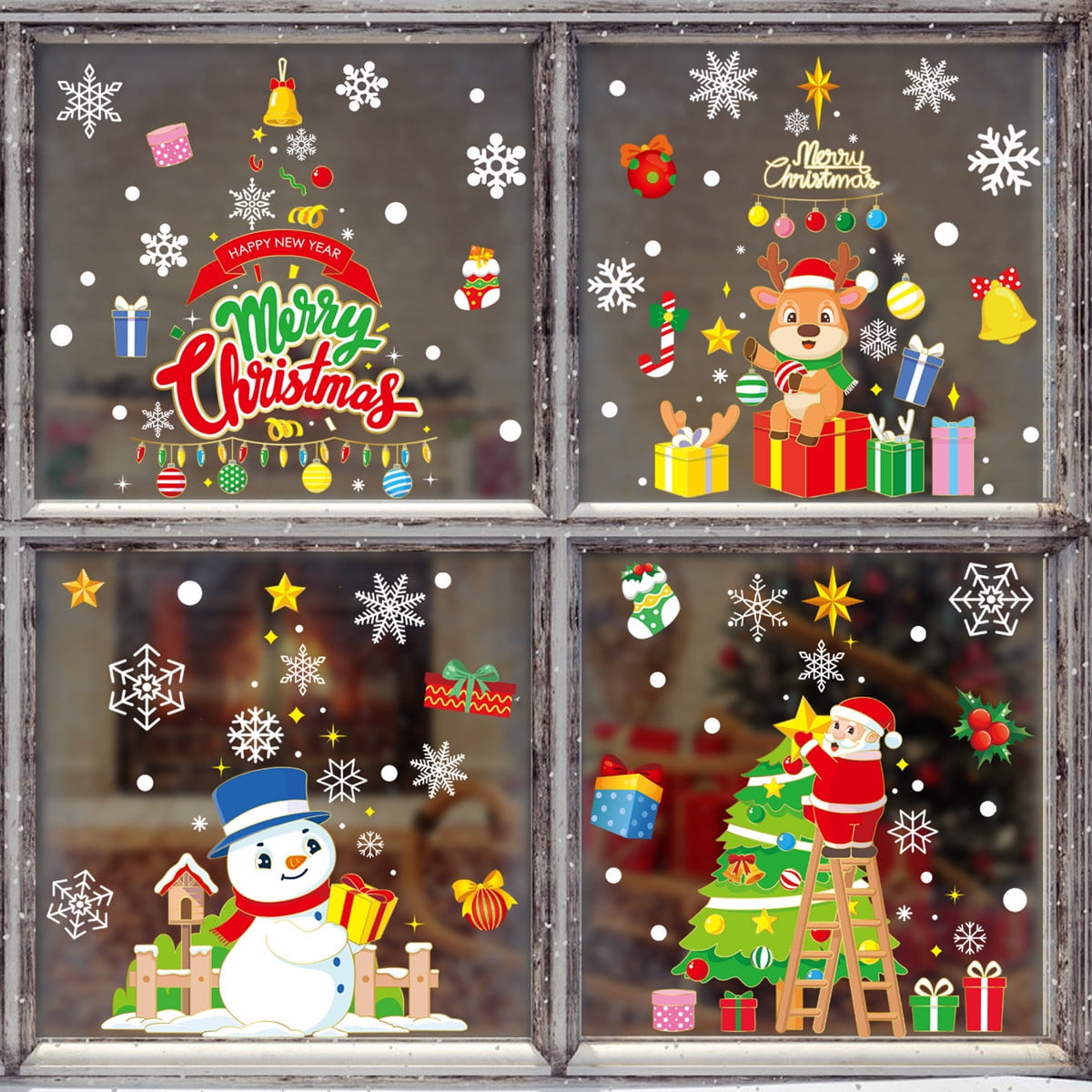 Christmas Special! HIMIWAY Christmas Window Clings Window Stickers ...