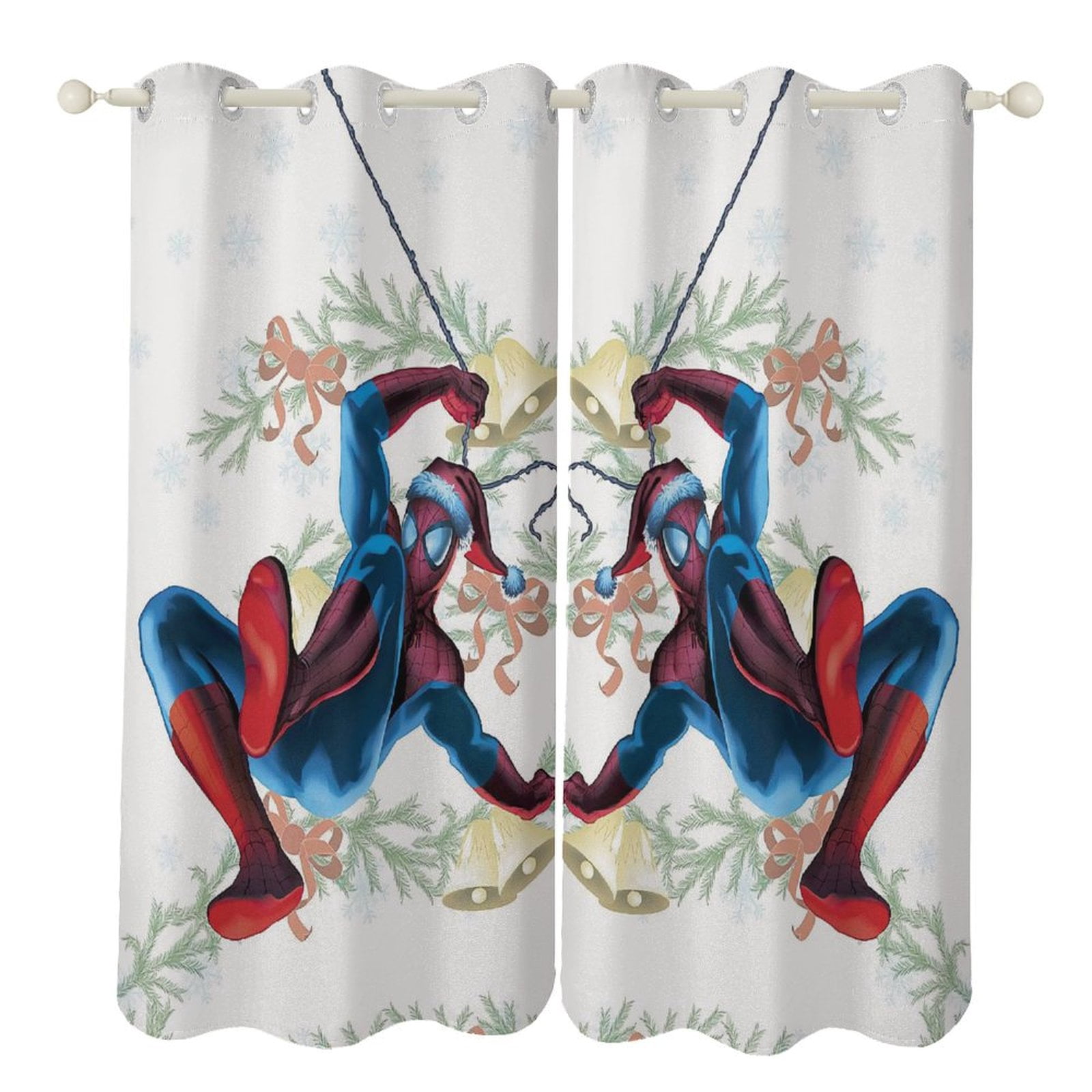 Christmas Spider-Man. Blackout Curtains,Curtains,Curtains for Living ...