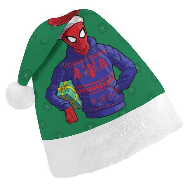 Christmas Spider-Man Venom Inspired Santa Hat for Adults,Christmas Hat ...