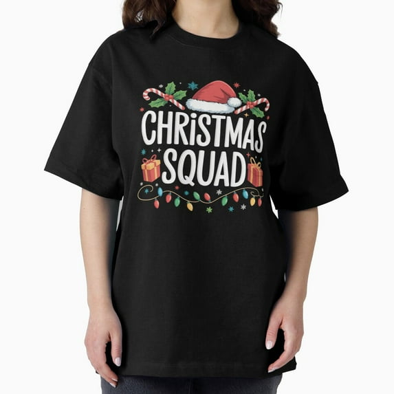 Christmas Squad Family Group Matching Pajama Party Fun Unisex T-Shirt, up to Size 5XL - Walmart.com