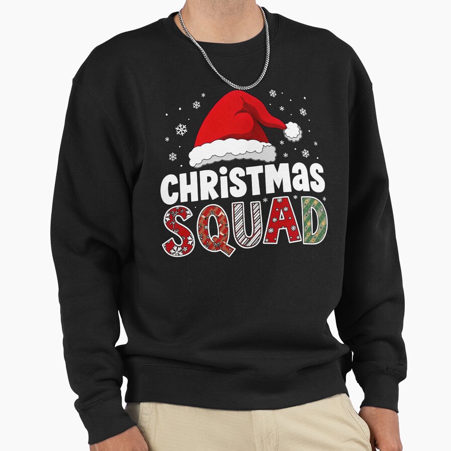 Christmas Squad Holiday Celebration Art Gift Retro Vintage Unisex ...