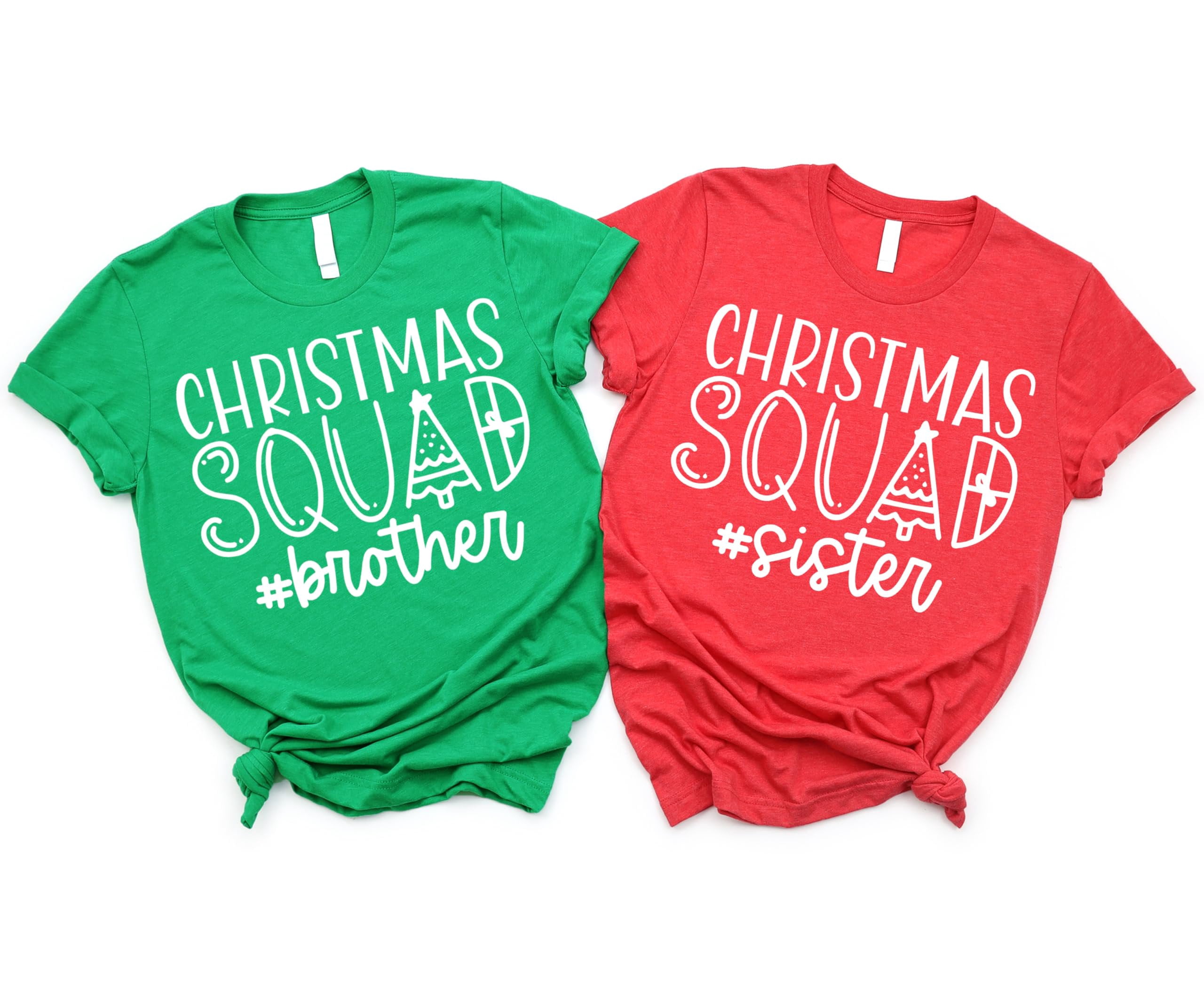 Christmas Squad Matching Family Shirts Sister Vintage Green Shirt 4T ...