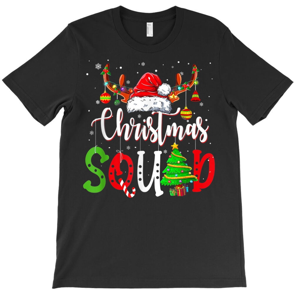 Christmas Squad Saint Nicholas Hat Reindeer Antlers Tree Family Gifts ...