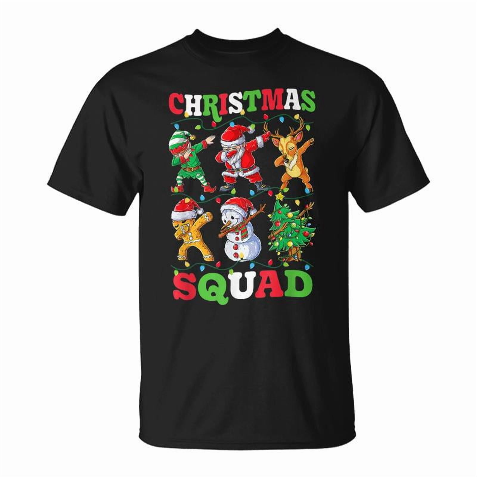 Christmas Squad Santa Dabbing Elf Family Matching V5Tshirt - Walmart.com