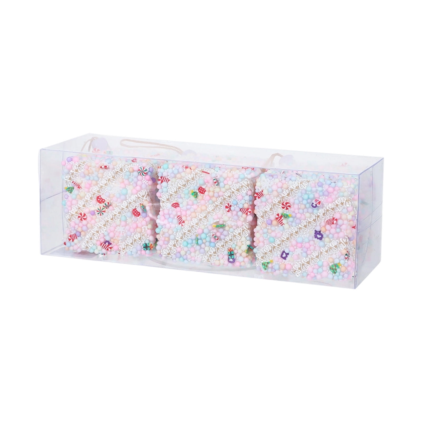 Christmas Square Dessert Ornament Candy Land Hanging Decoration for ...