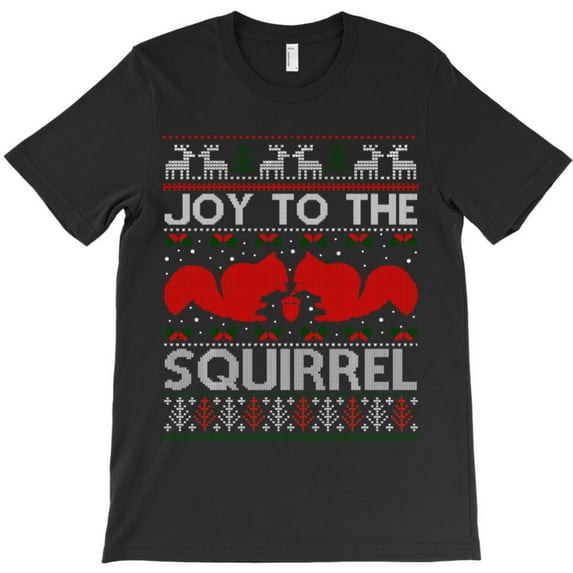 Christmas Squirrel Funny Funny Xmas Sweater Holiday Graphic T-Shirt ...