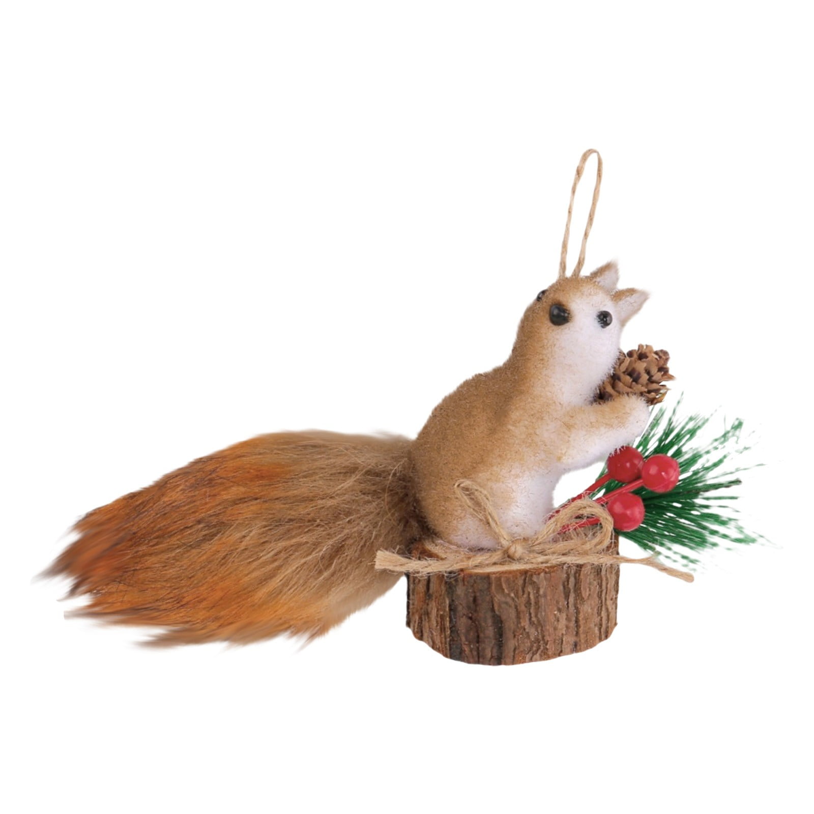 Christmas Squirrel Ornaments, Realistic Foam Plush Squirrel Figurines ...