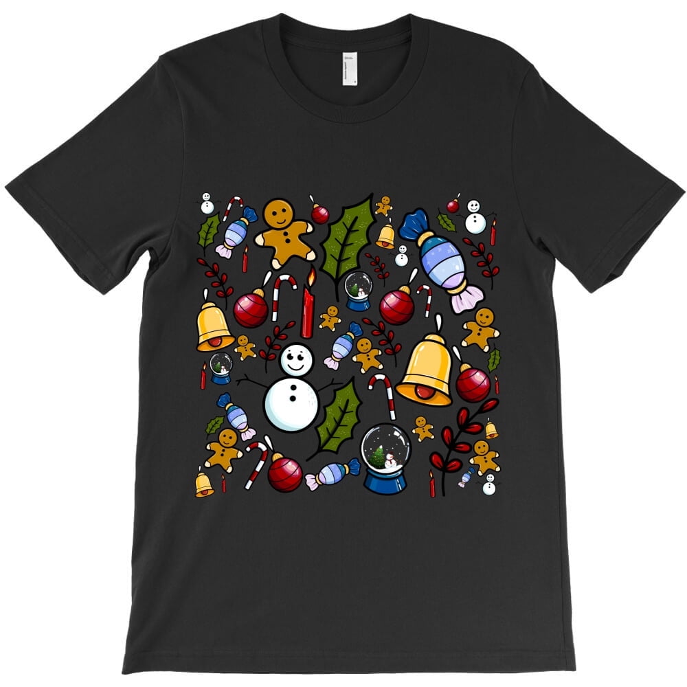 Christmas St. Nick Claus Funny Holiday Pattern Graphic - Relaxed Look ...