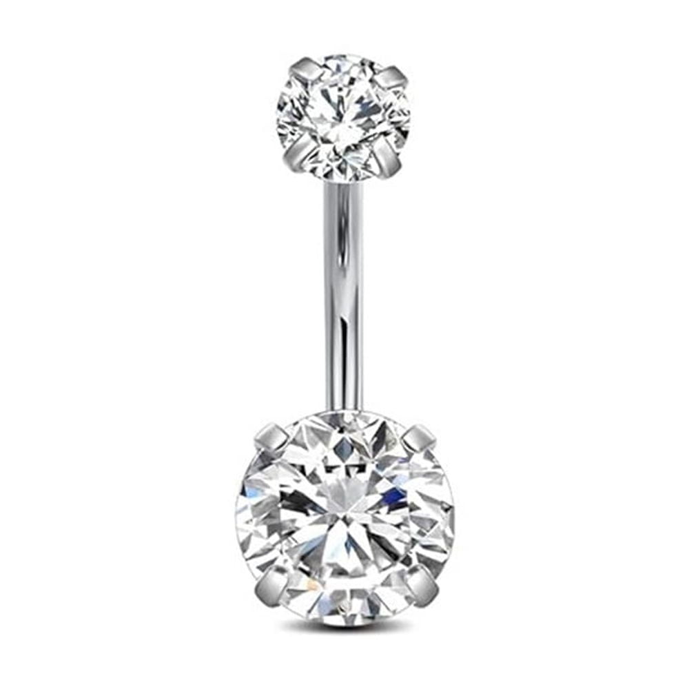 Christmas Stainless Steel Belly Button Ring Silver Piercing Jewelry for ...