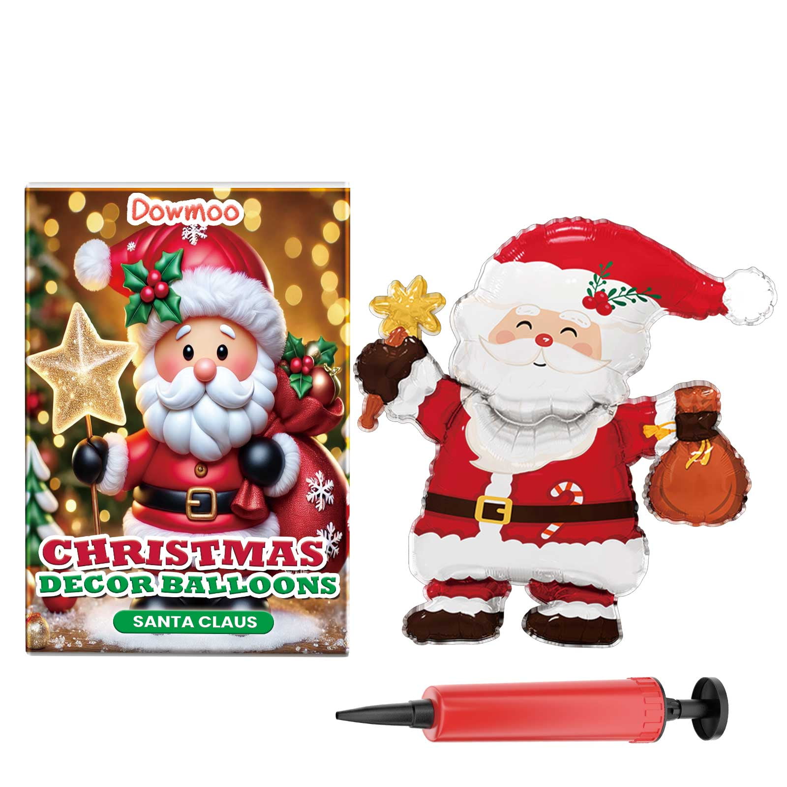 Christmas Standing Balloon Set - Inflatable Santa Reindeer Tree Holiday ...