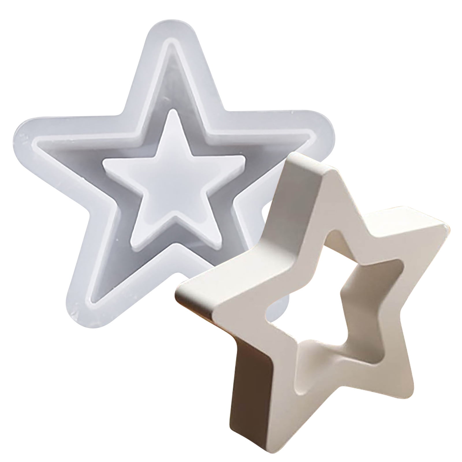 Christmas Star Mould, Candle Mould, Star Candle Moulds for Casting, 3 ...