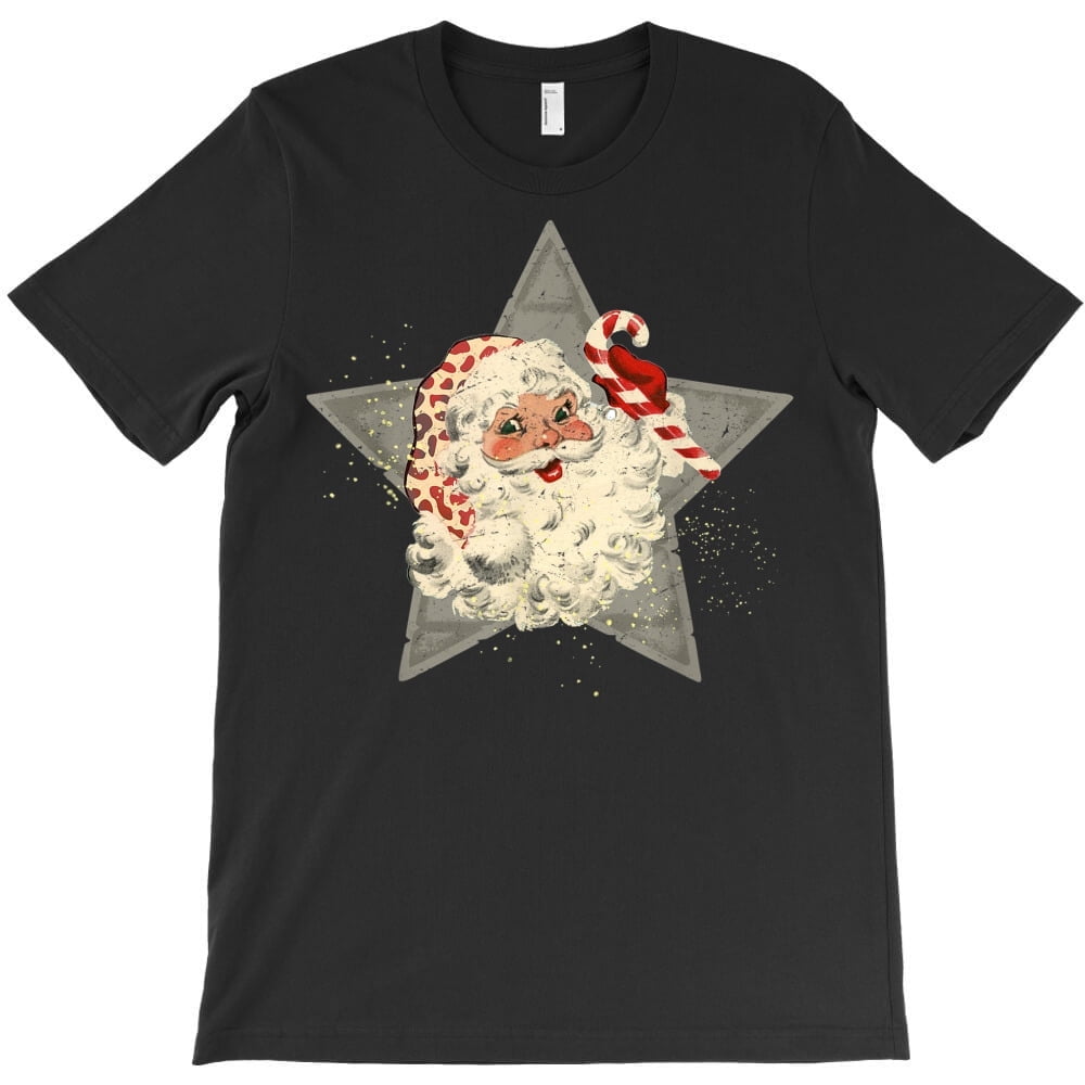 Christmas Star St. Nick Claus With A Candy Cane Funny Merry Christmas ...