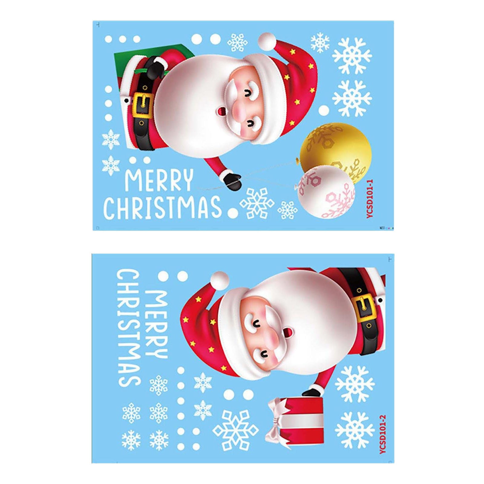 Christmas Static Cling Stickers for Glass Door Decorations Full of ...