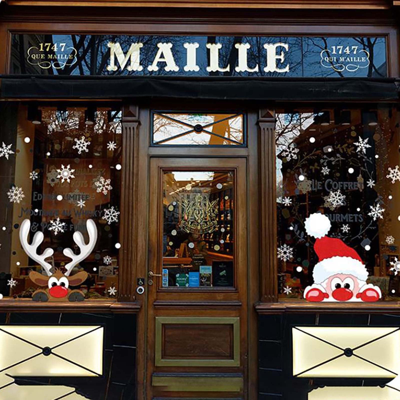 Christmas Static Cling Stickers for Glass Door Decorations Full of ...