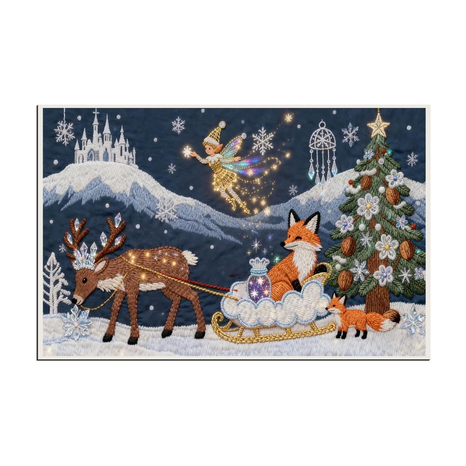 Christmas Stereoscopic Embroidery Style Carpet Entrance Door Mat ...