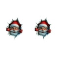 Christmas Stickers Wall Decals 2Pc/ Christmas Wall Stickers Santa ...