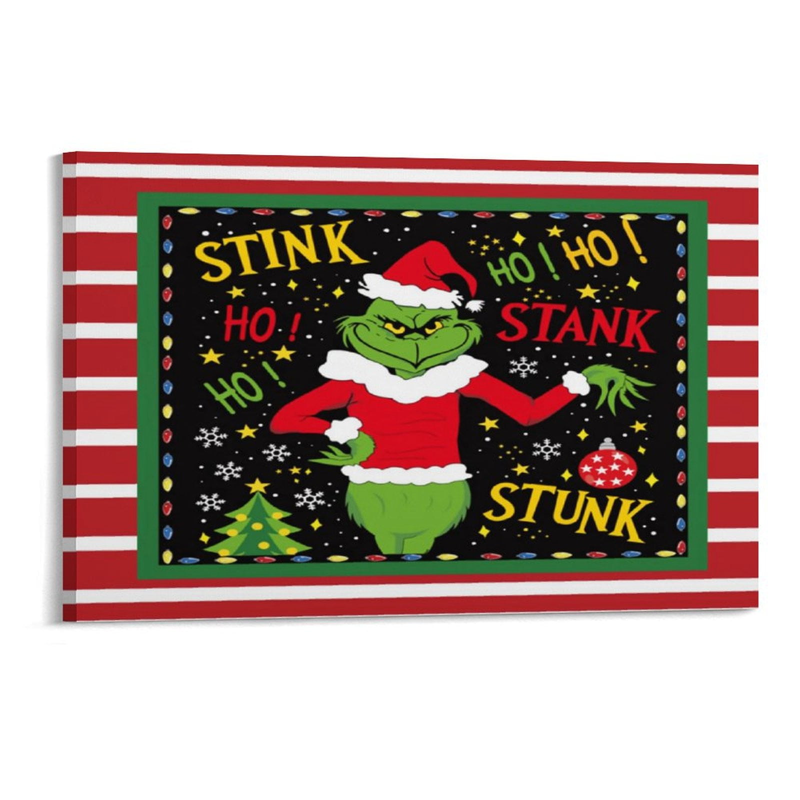 Christmas Stink Stank Stunk Ho Ho Ho Canvas Prints Wall Art，Winter ...