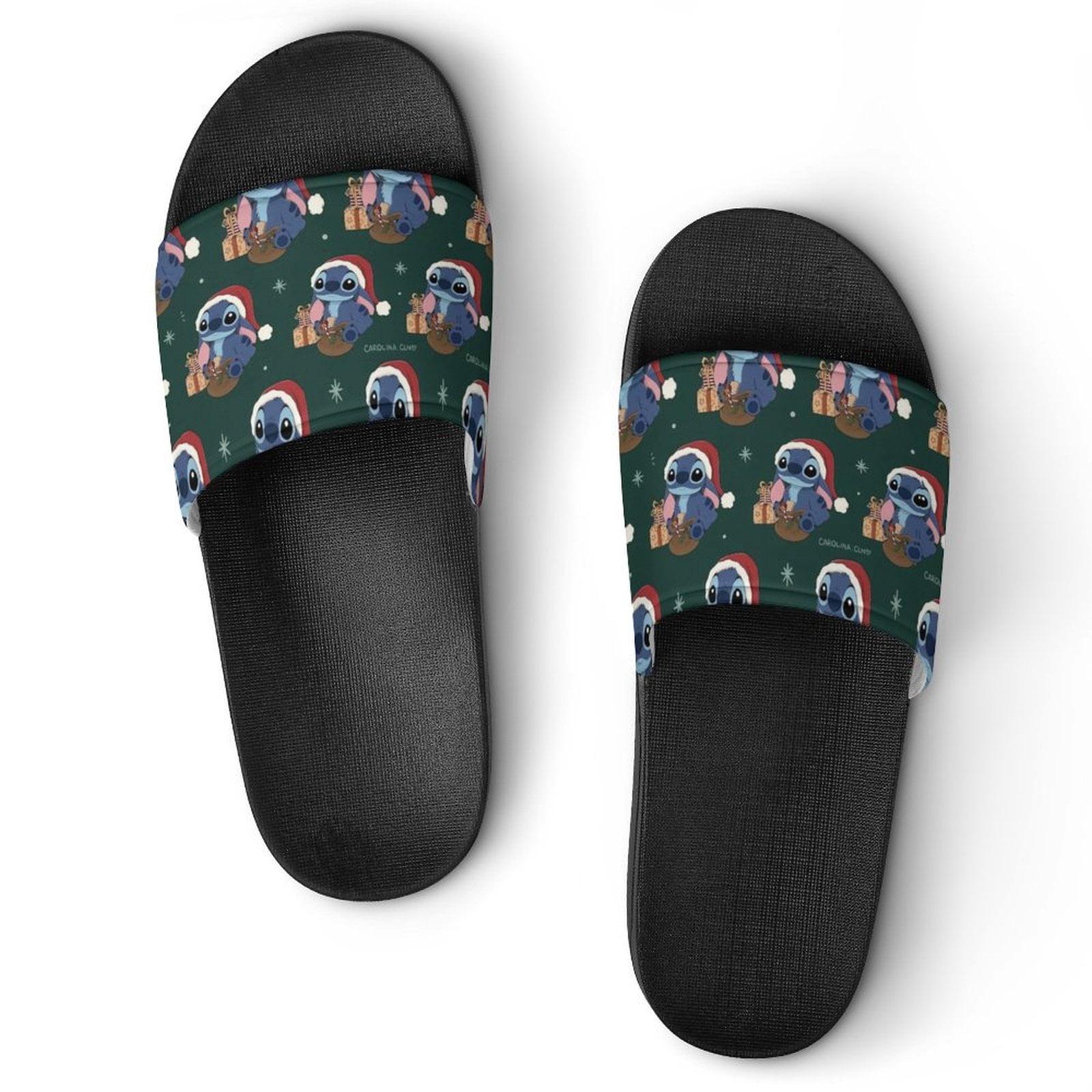 Christmas Stitch Slide Sandals for Men Women,Ultra Comfort Slippers ...