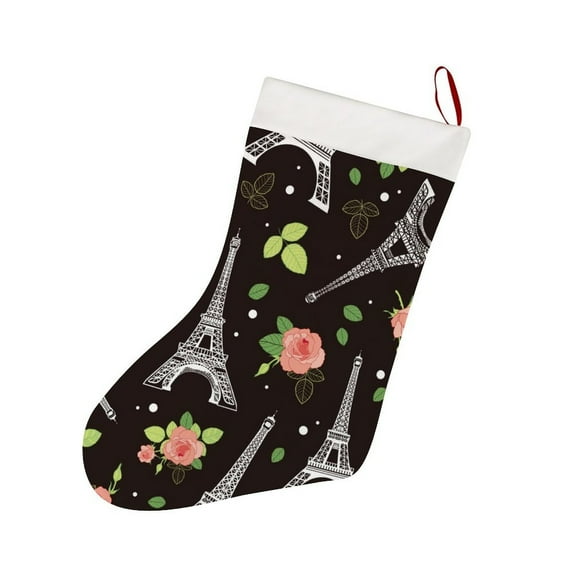 Christmas Stocking 16.5×10.2×7.5in Lightweight Texture With Ribbon ...