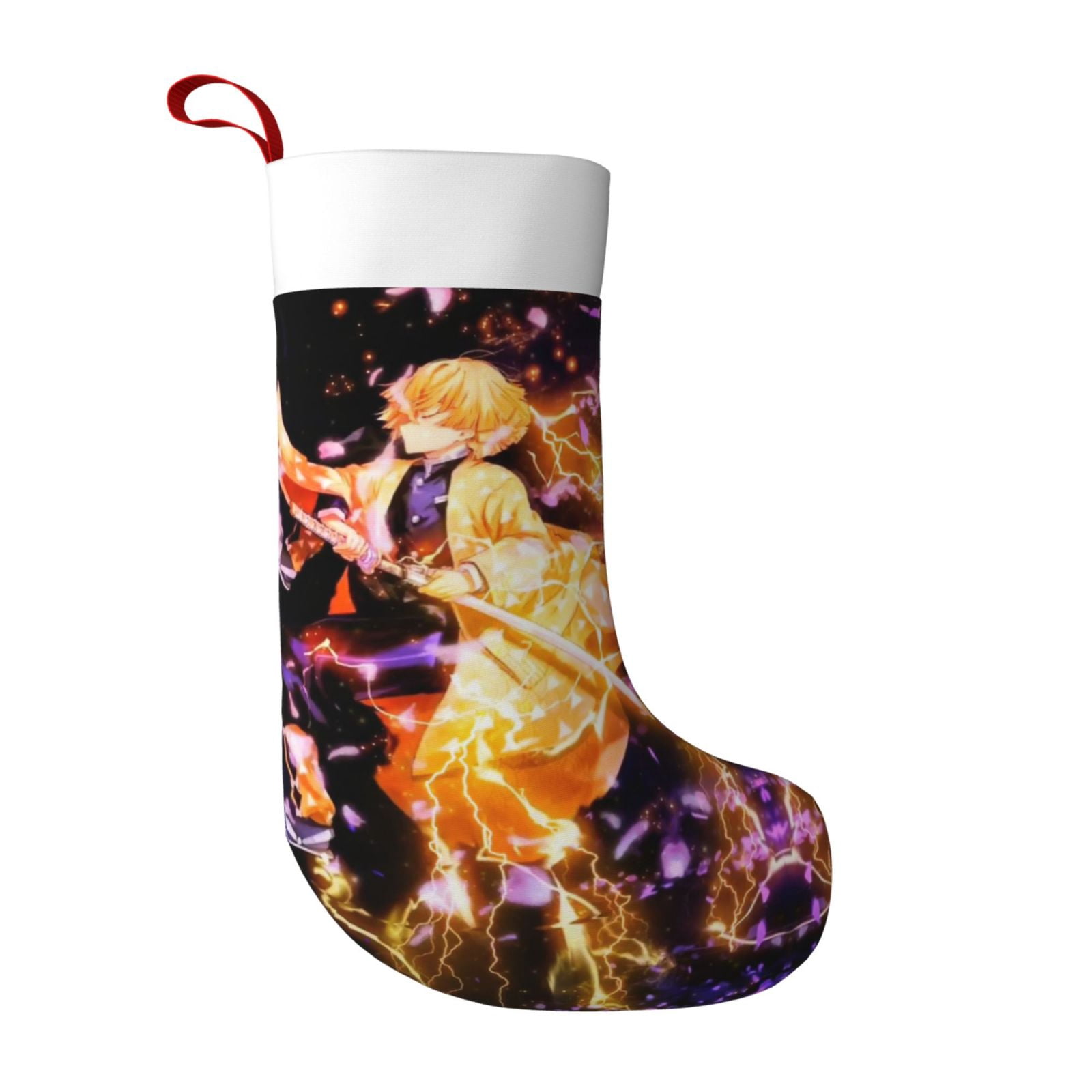 Christmas Stocking Demon Slayer Xmas Candy Gift Bag Fireplace Hanging ...