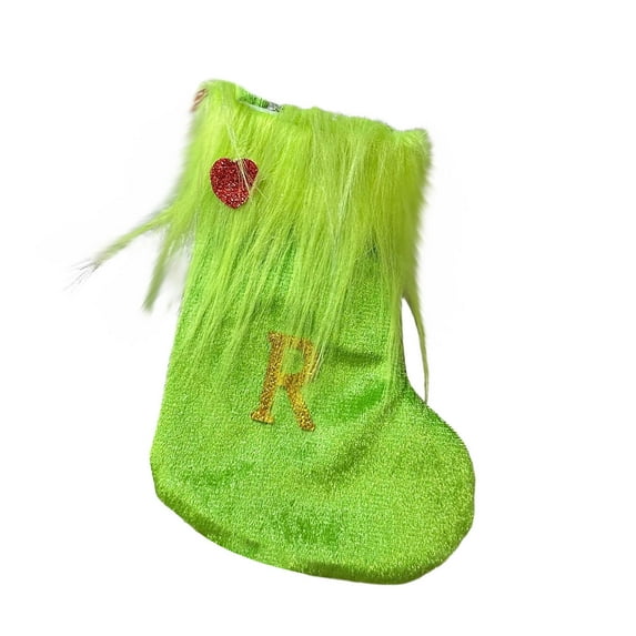 Christmas Stocking Gift Bag Embroidered Letter Candy Pouch for ...