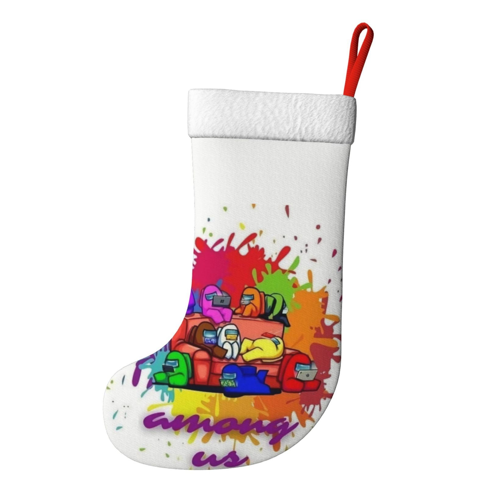Christmas Stocking Graffiti Among Us Xmas Stocking For Tree Holiday ...