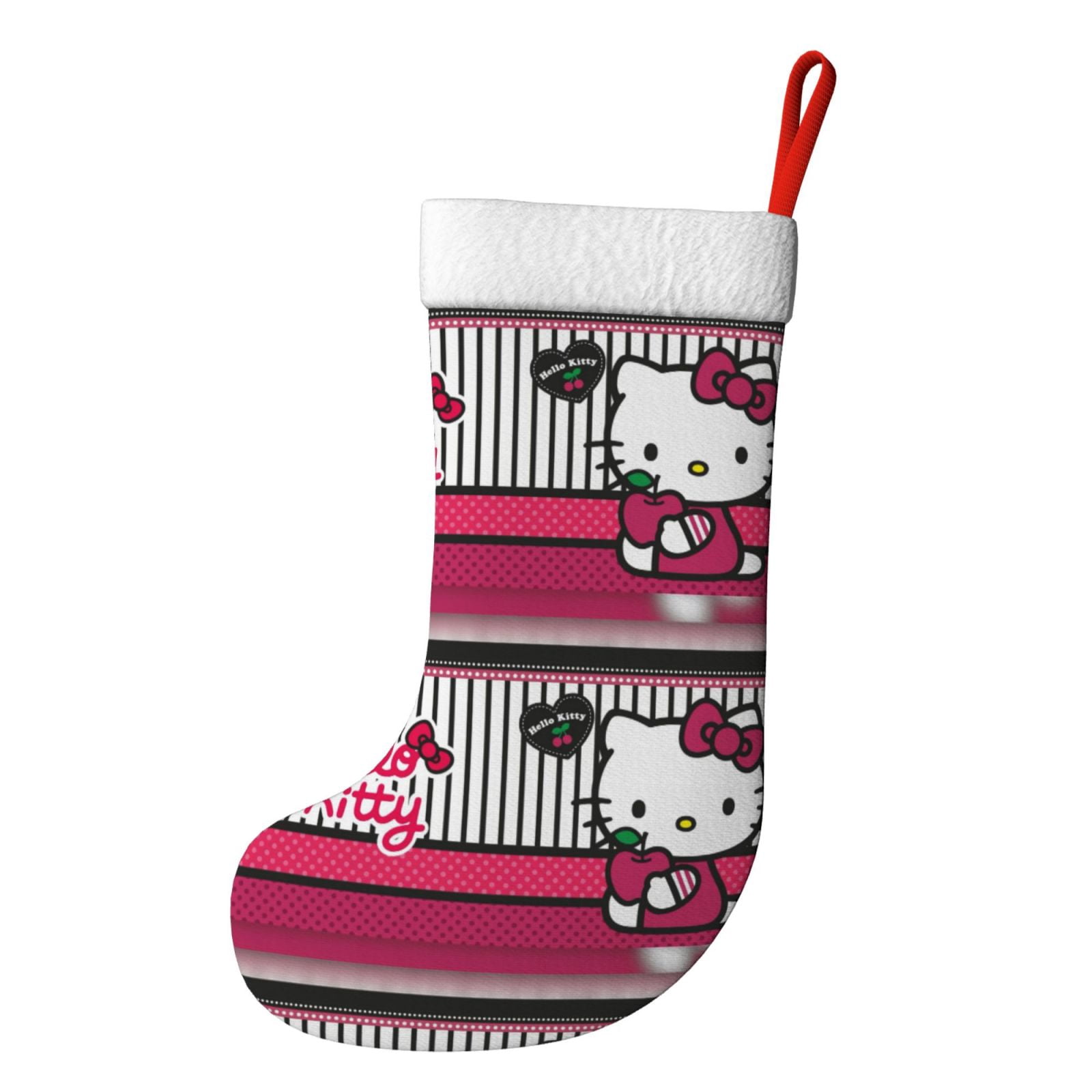 Christmas Stocking Hello Kitty Xmas Stocking For Tree Holiday Fireplace ...