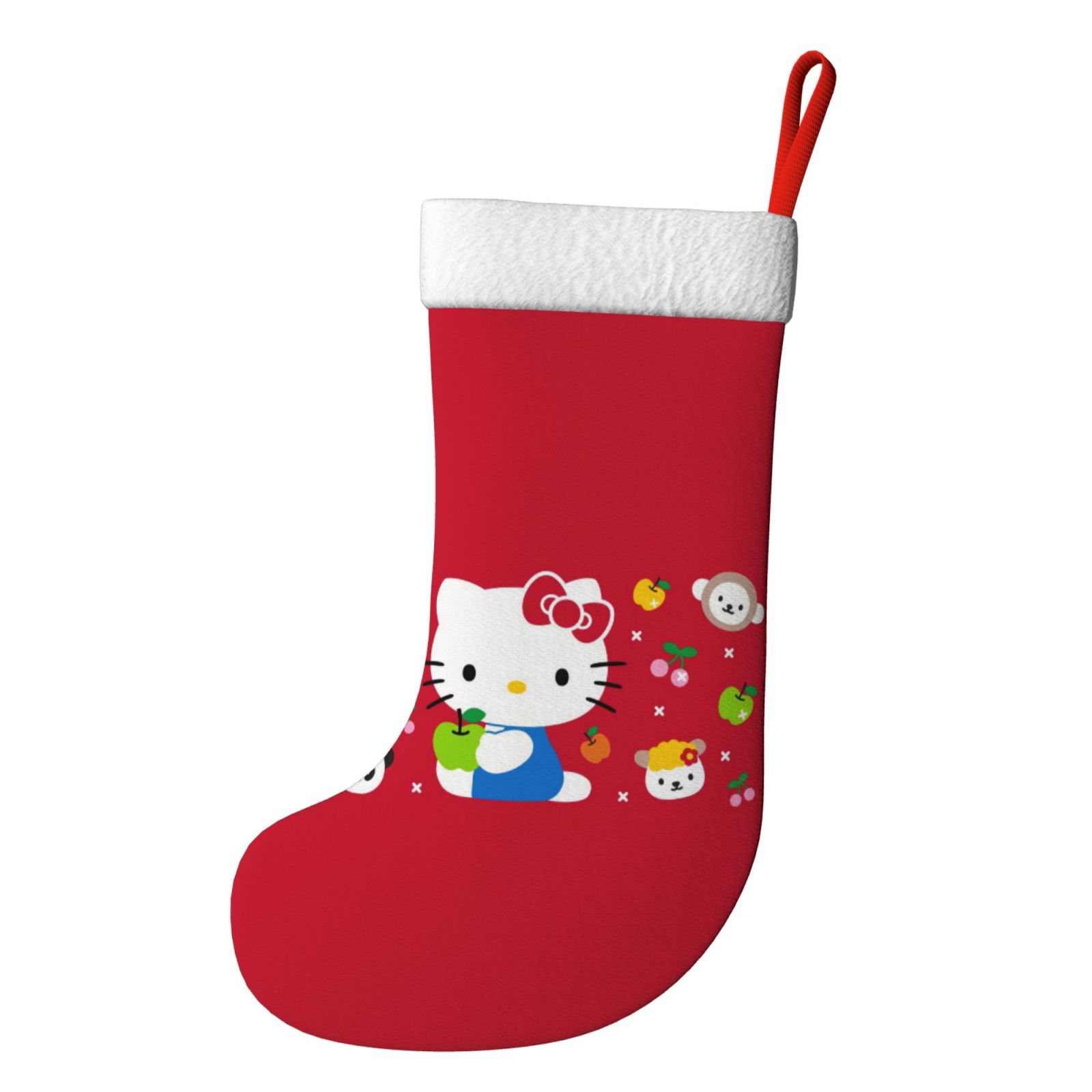 Christmas Stocking Hello Kitty Xmas Stocking For Tree Holiday Fireplace ...
