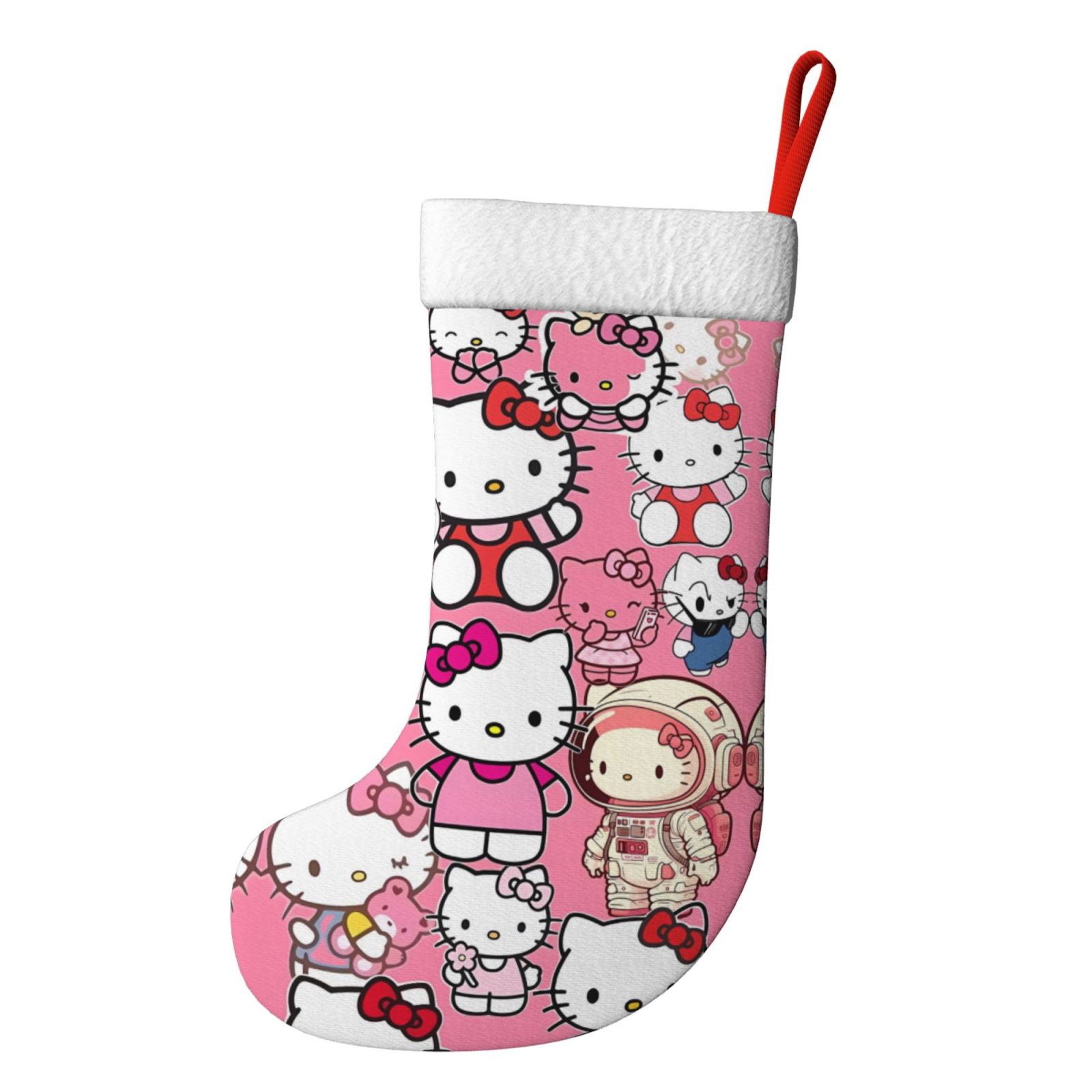 Christmas Stocking Hello Kitty Xmas Stocking For Tree Holiday Fireplace ...