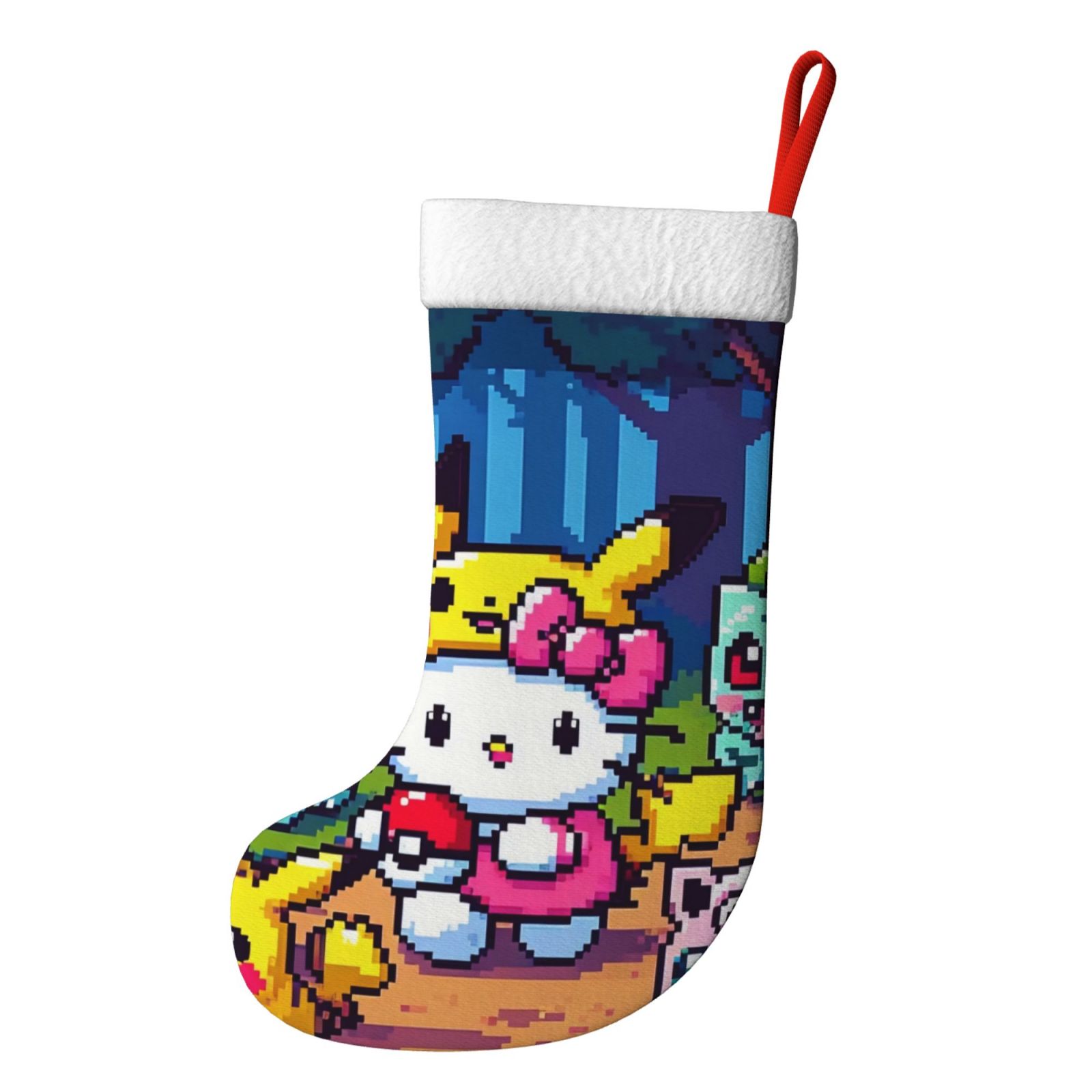 Christmas Stocking Hello Kitty Xmas Stocking For Tree Holiday Fireplace ...