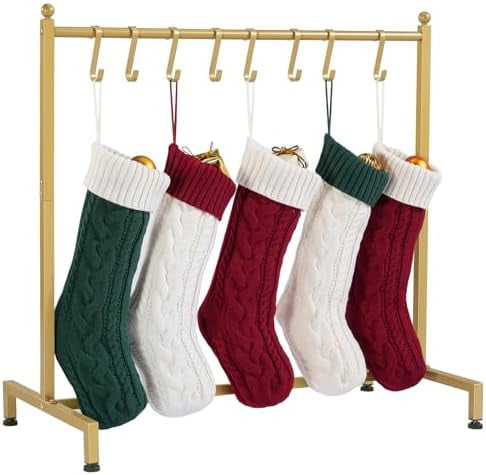 Christmas Stocking Holder, Free Standing Stocking Rack with 8 Removable ...