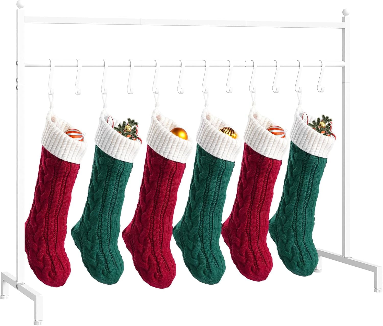 Christmas Stocking Holder Stand, Freestanding Stocking Rack with 12 ...